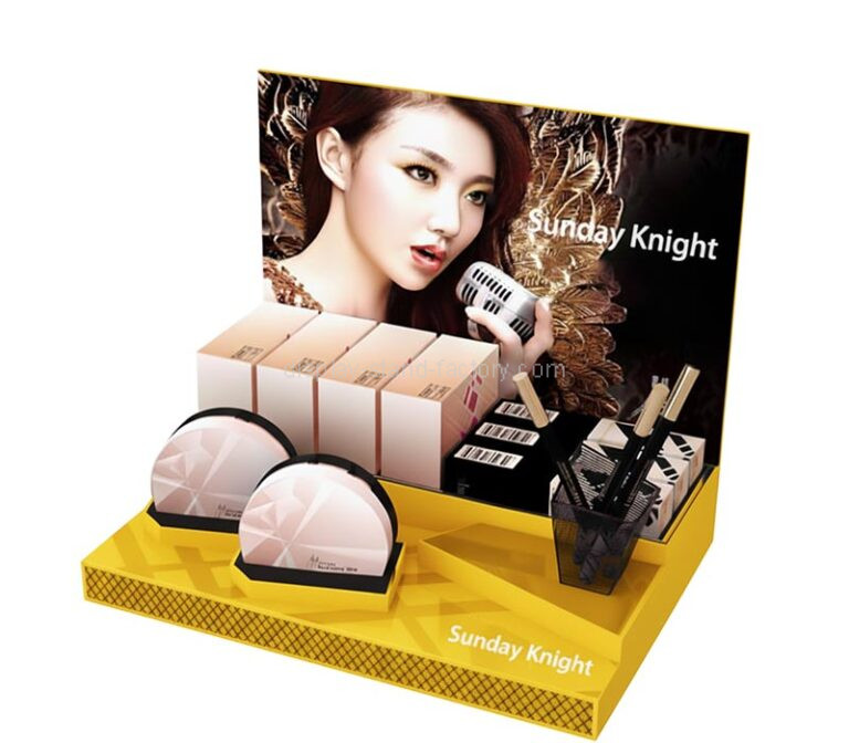 Custom acrylic cosmetics essentials display stands